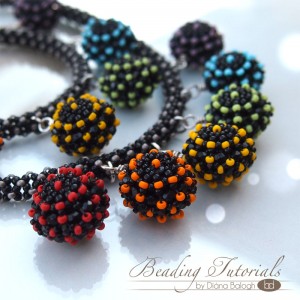 Beading tutorial Candy beaded bead + necklace + bracelet – Beading ...