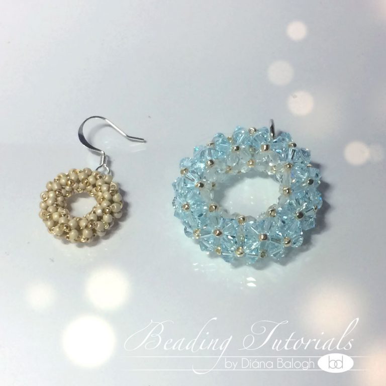 Chenille donut pendant beading tutorial – Beading tutorials