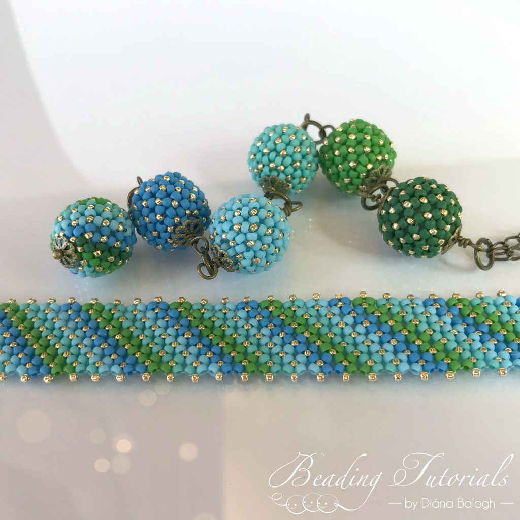 Nadia Bracelet beading tutorial + Chenille Beaded Bead beading tutorial